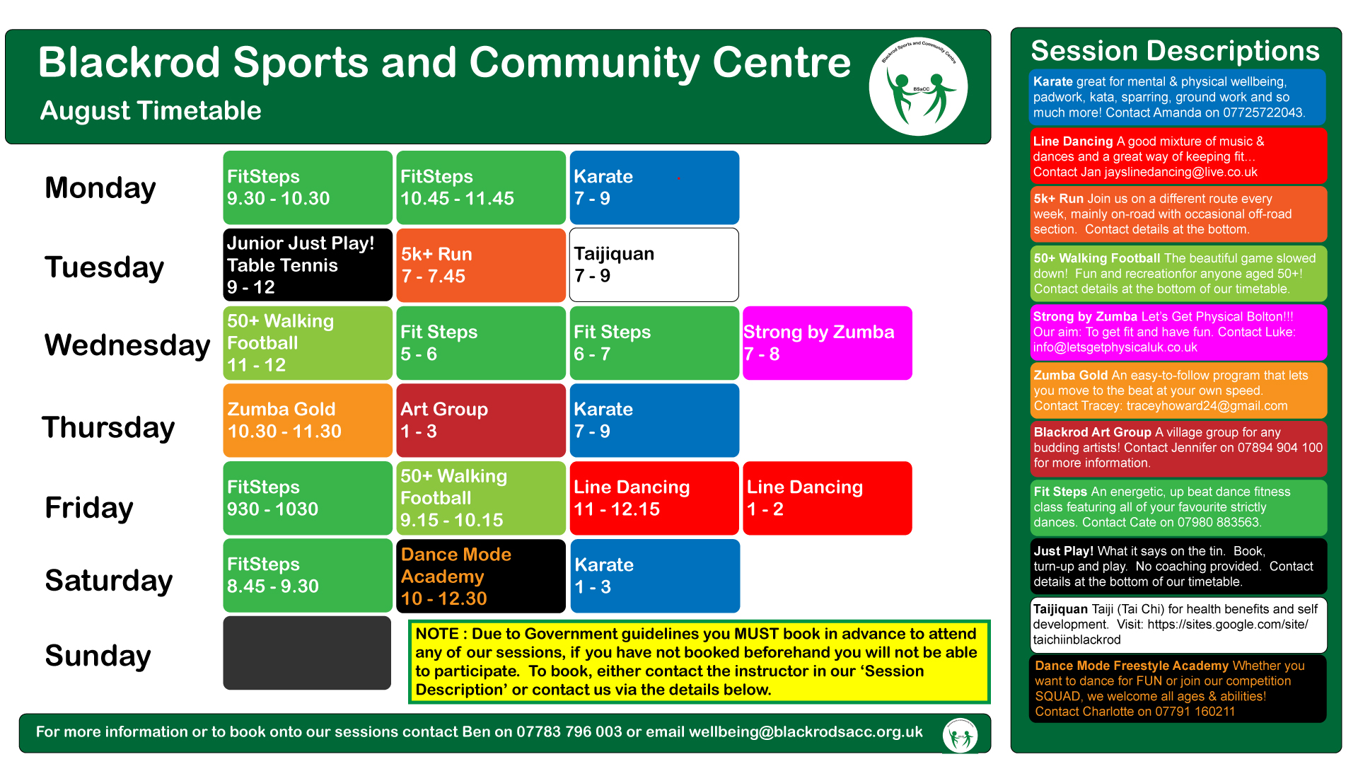 What’s on – Blackrod Sports and Community Centre